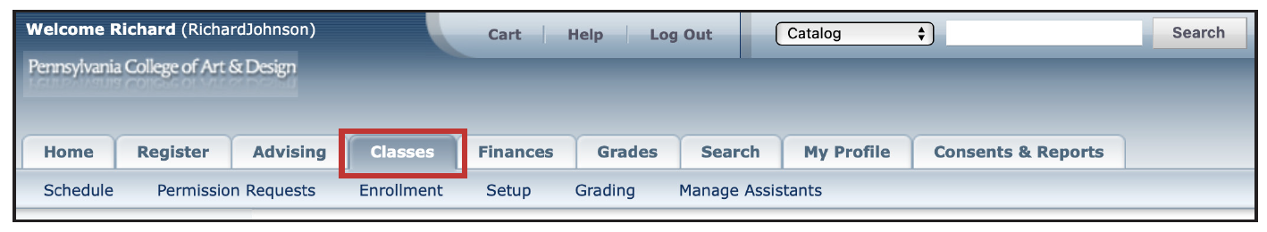 Pennsylvania College of Art & DesignTutorial for Self Service - Pennsylvania College of Art & Design